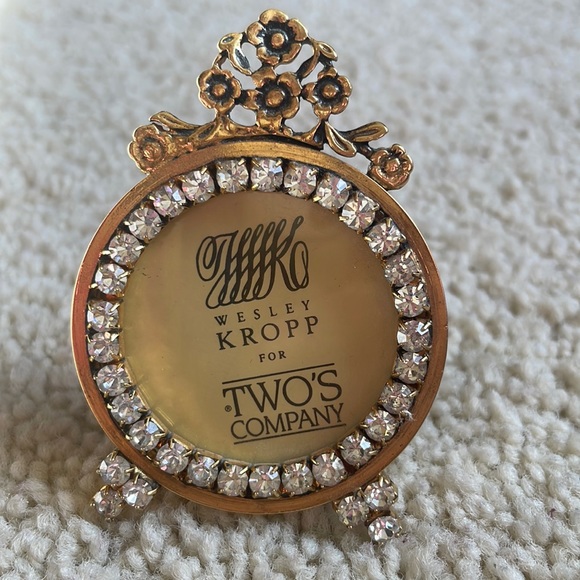 Wesley Kropp | Other | Small Gold Frame With Rhinestones New | Poshmark